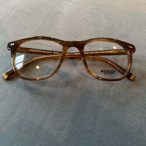 MOSCOT | Accessories | Moscot X Spirit Nyc Noah Dark Blonde Eyeglasses 52145 New Msrp 450 | Poshmark